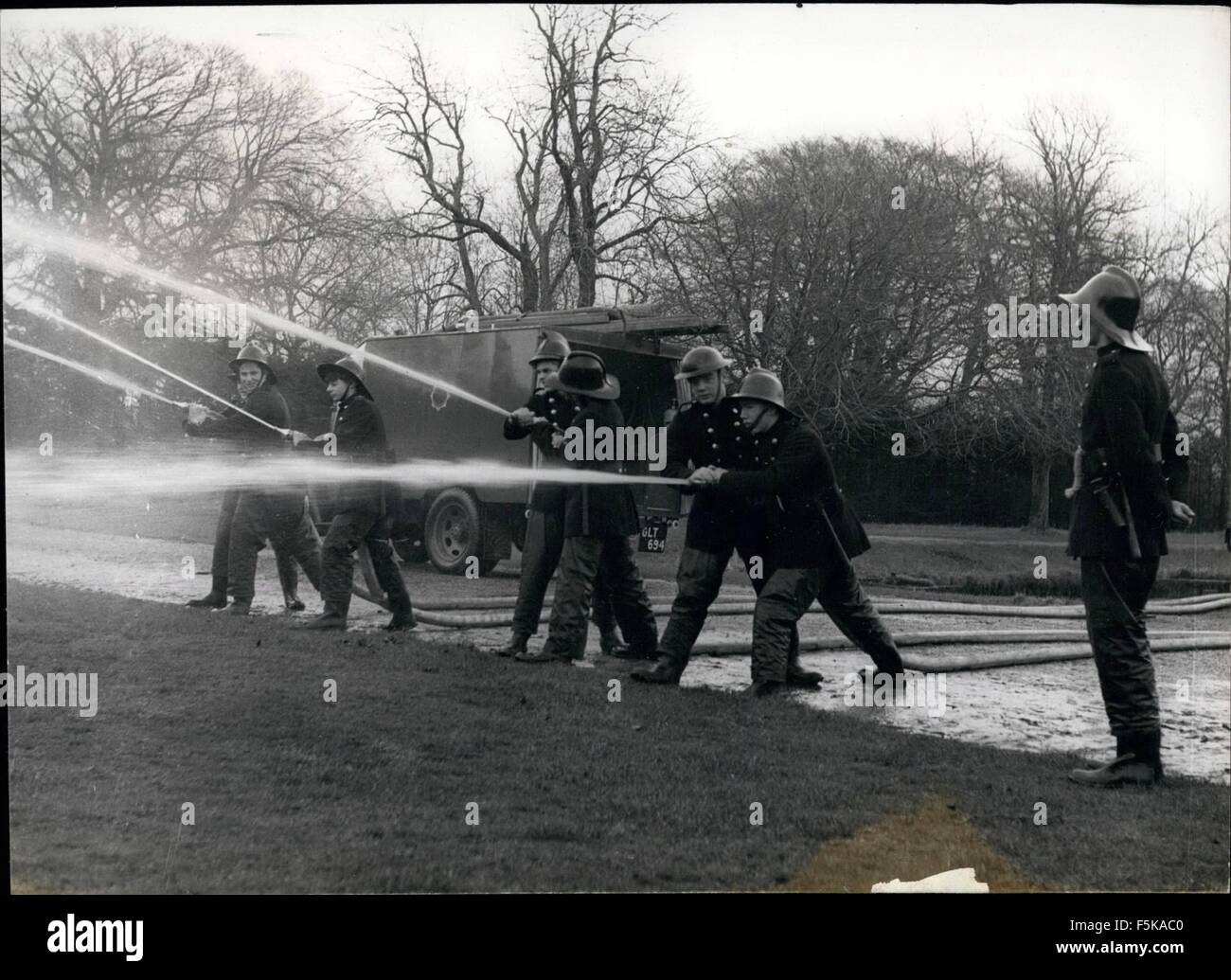 1957 - Gordonstoun's Fire Brigade Has Hose Practice: Always ready for ...