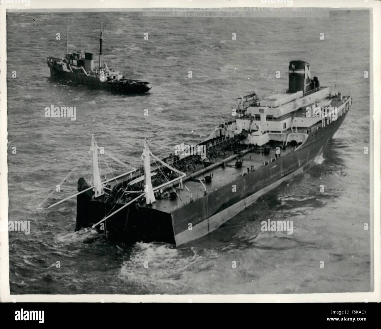 1968 - The ''Turmoil'' to the Rescue. Split-in-half Tanker Under Tow ...