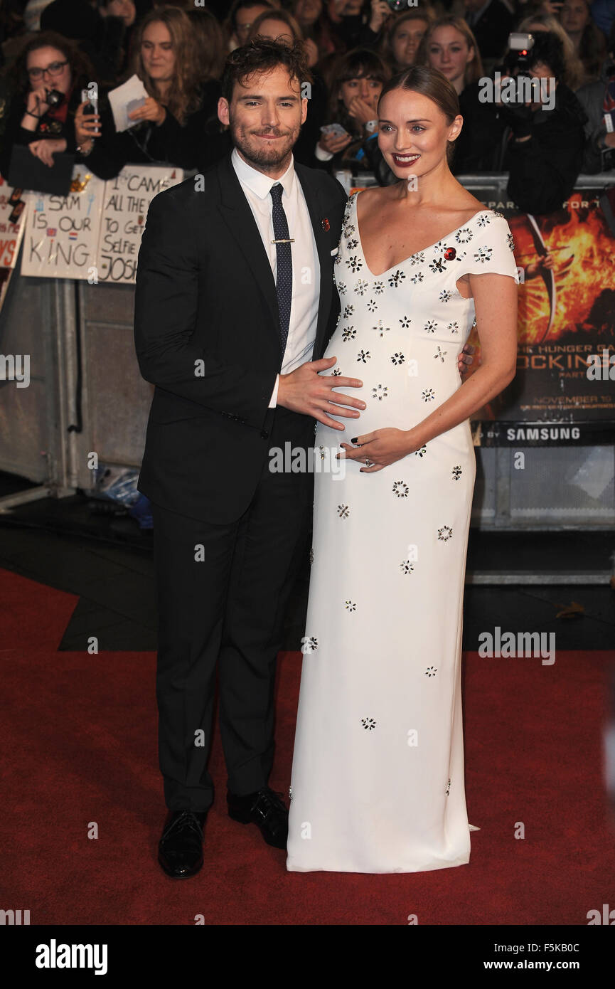 Uk, Uk. 5th Nov, 2015. Sam Claflin and Laura Haddock attends the UK ...