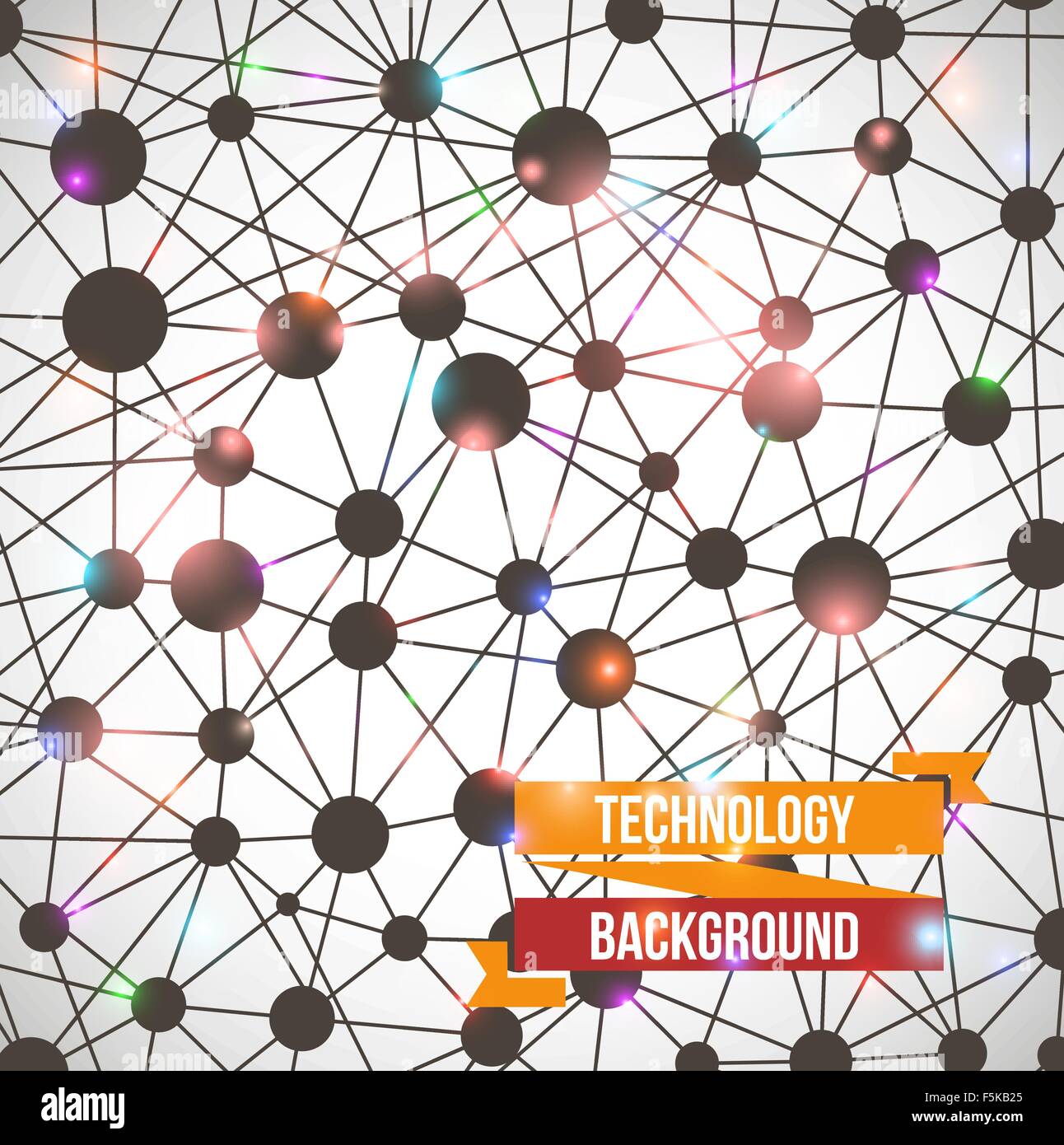 Dots with connections Stock Vector Image & Art - Alamy