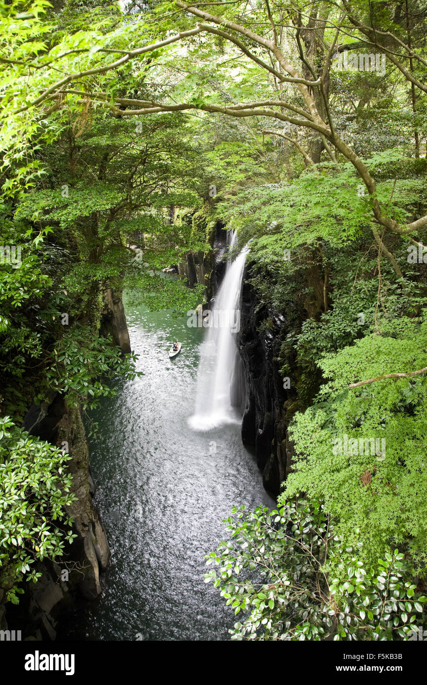 Waterfall in a gorge Stock Photo - Alamy