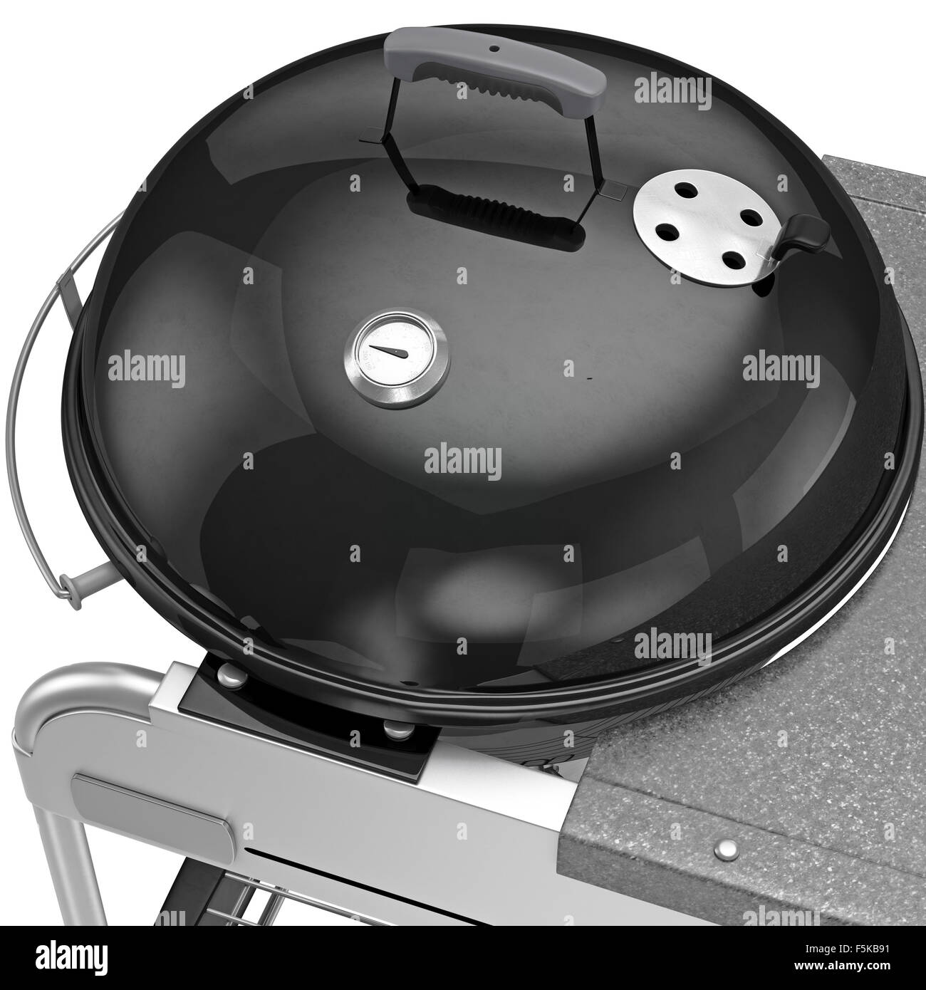 Heat-resistant pot with a thermometer temperature control, zoomed view ...
