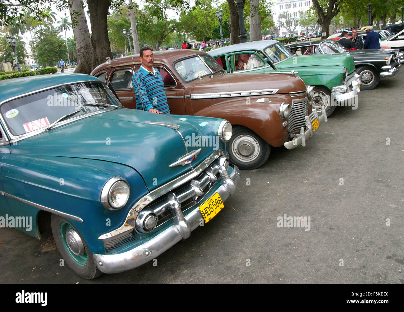 Feb 15, 2006; Havana, CUBA; One of many Cuban Maquinas, aka Yank tanks ...