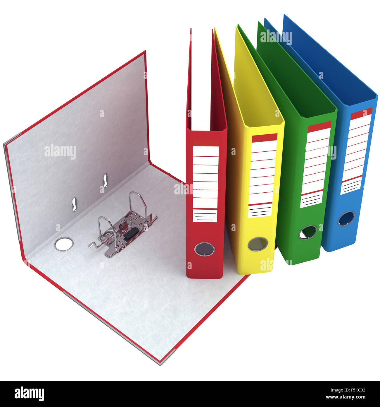 Office folder, closed, open Stock Photo - Alamy