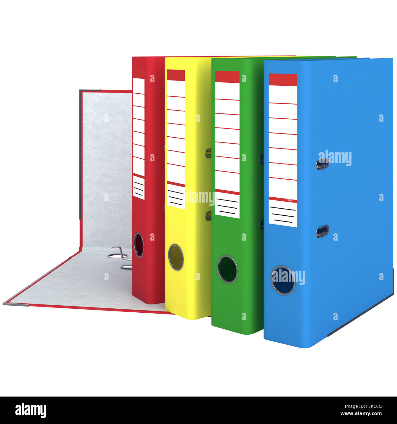 Set large office folders Stock Photo - Alamy