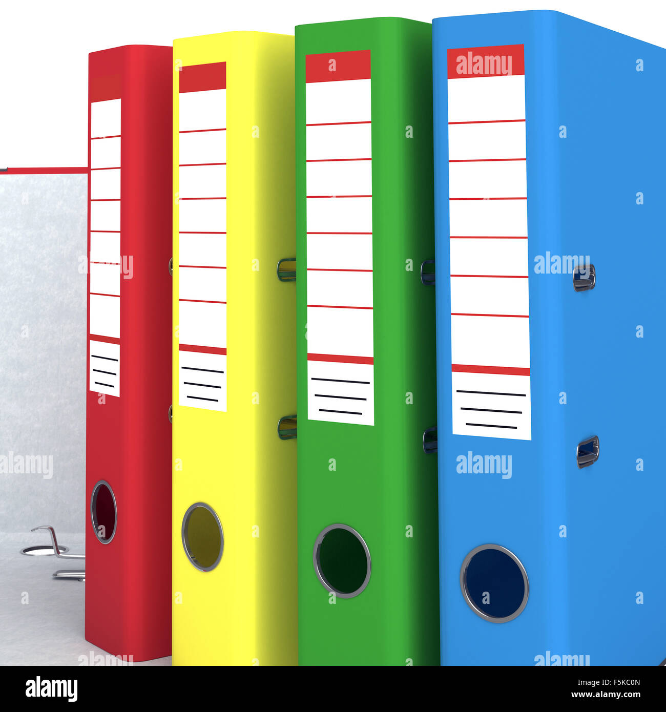 Locked folder, paper, chrome, zoomed view Stock Photo - Alamy