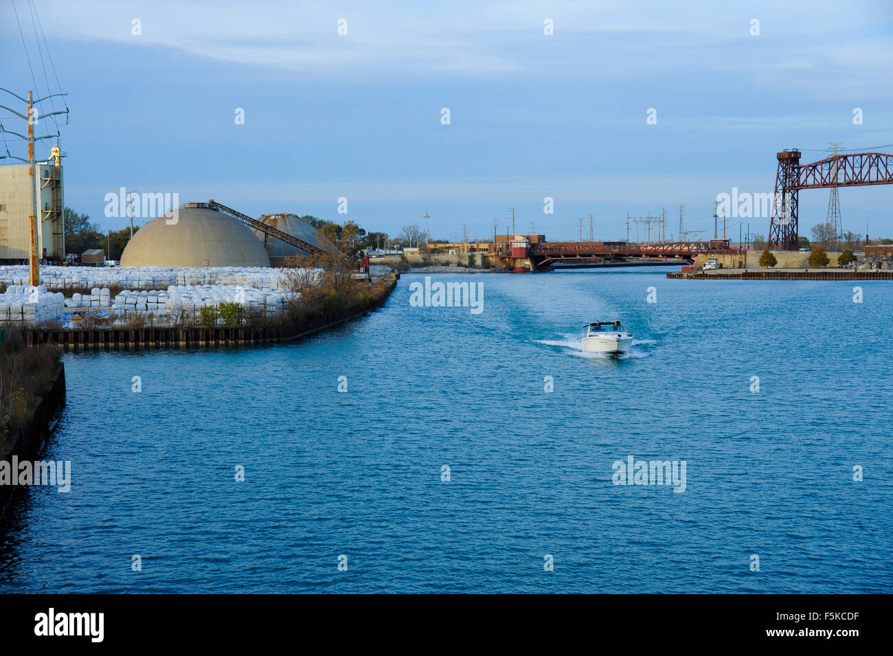 Calumet River, Chicago, Illinois Stock Photo - Alamy