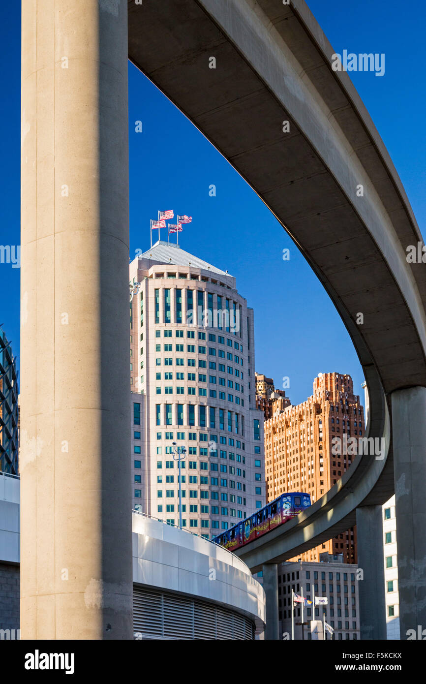 Detroit, Michigan - A downtown office building, 150 West Jefferson, is ...