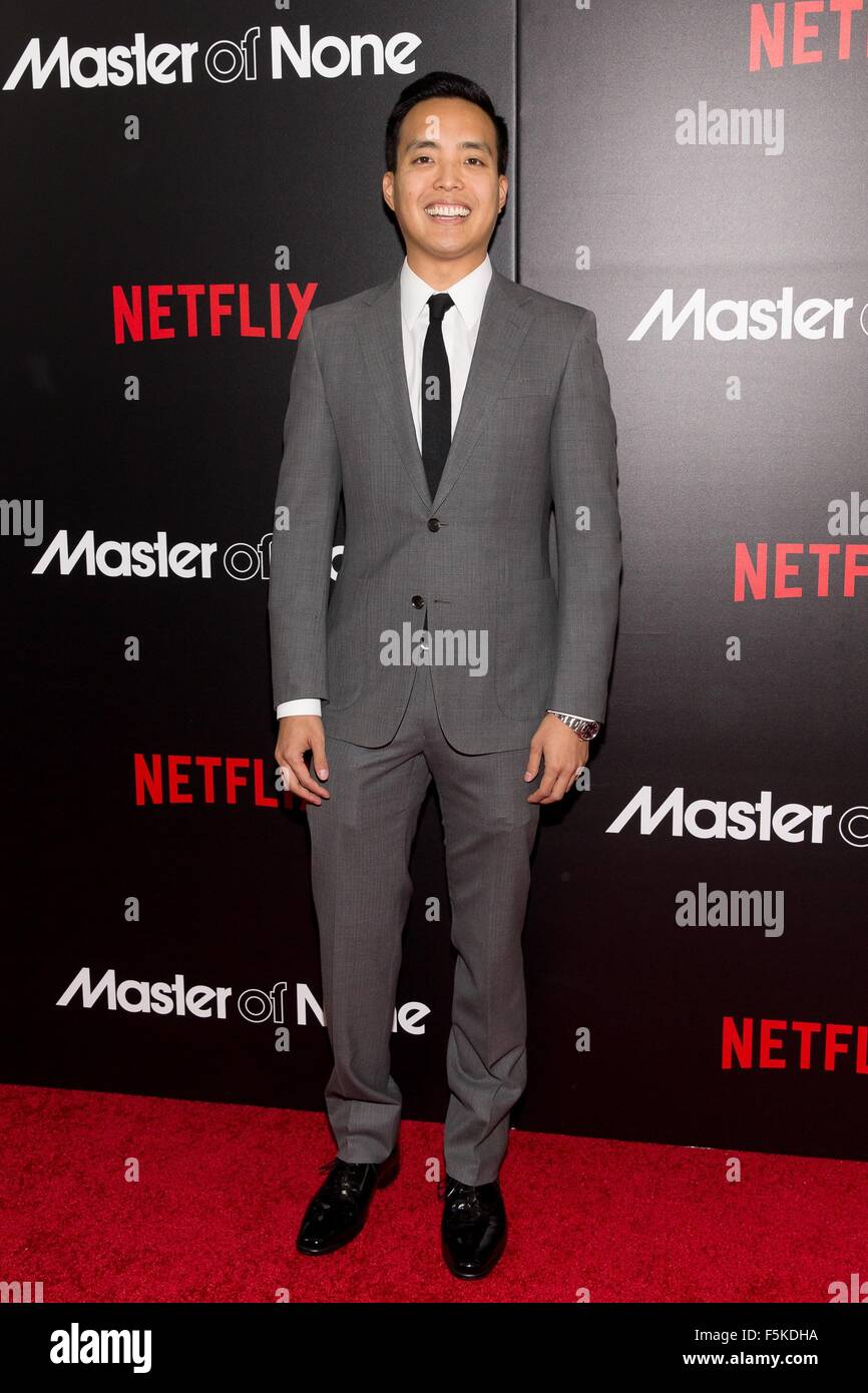 New York, NY, USA. 5th Nov, 2015. Alan Yang at arrivals for MASTER OF ...