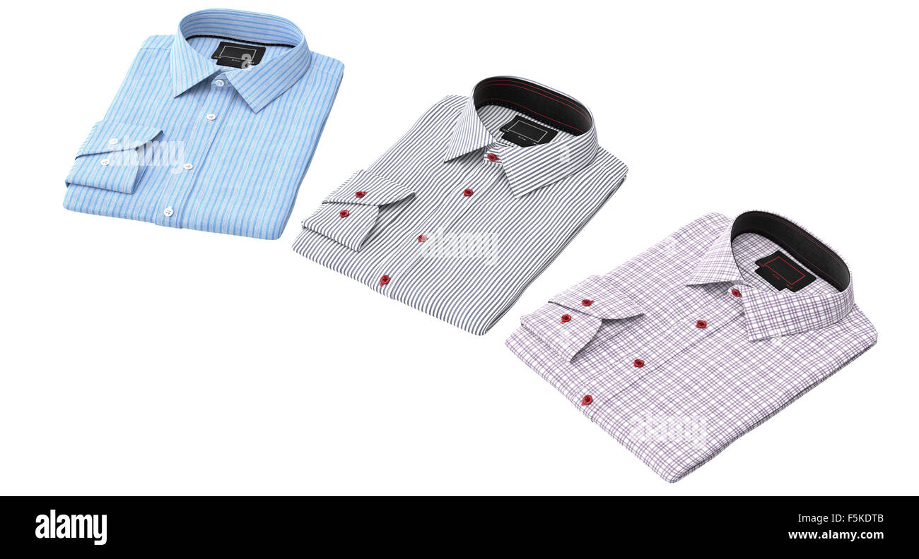 Men's classic striped and checkered shirt Stock Photo - Alamy