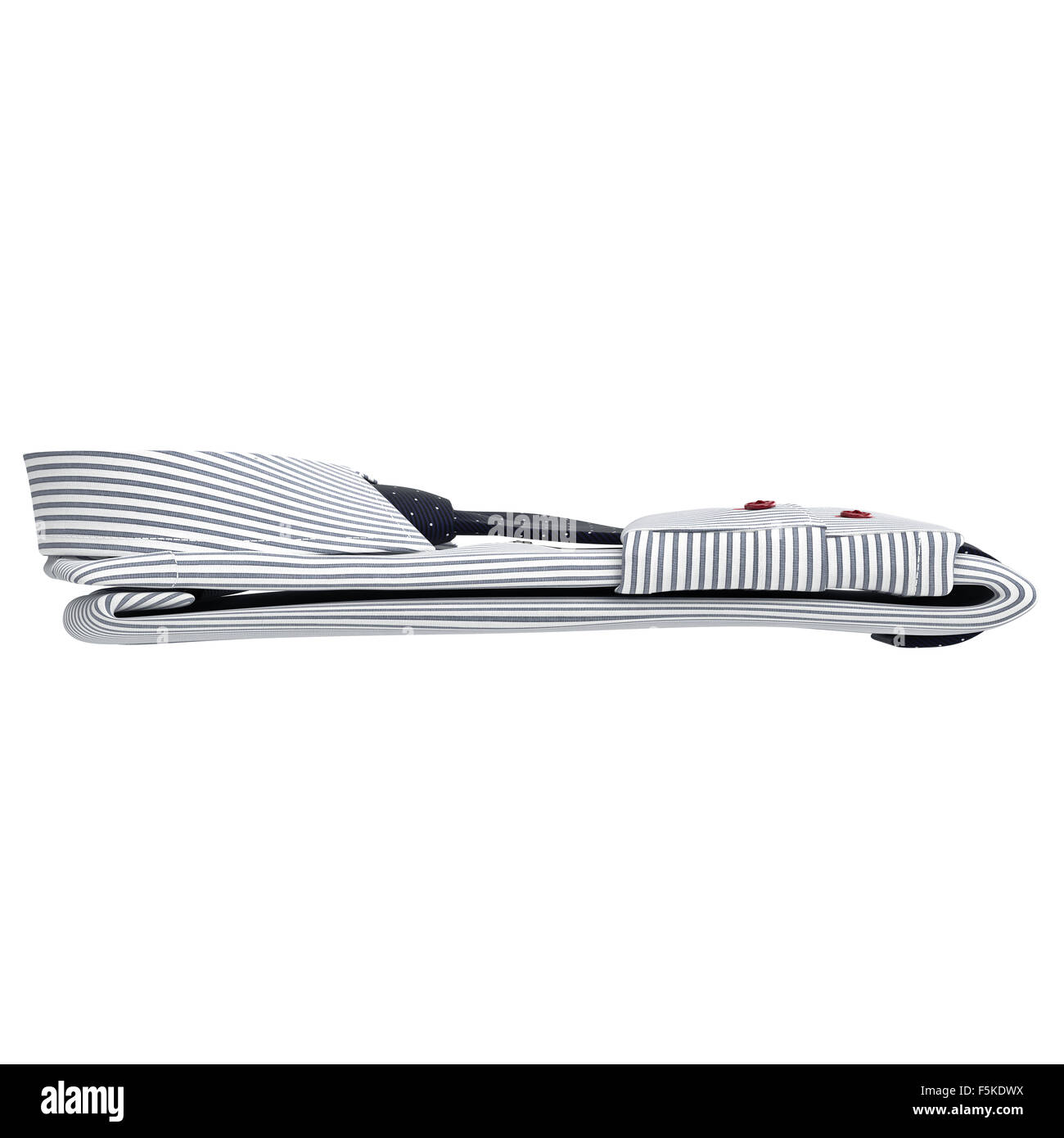 Classic men's shirts and ties, side view Stock Photo - Alamy