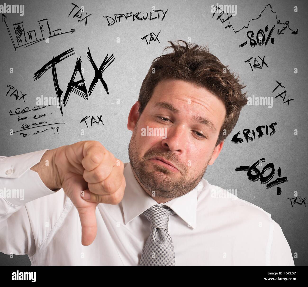 Frustration for taxes Stock Photo - Alamy