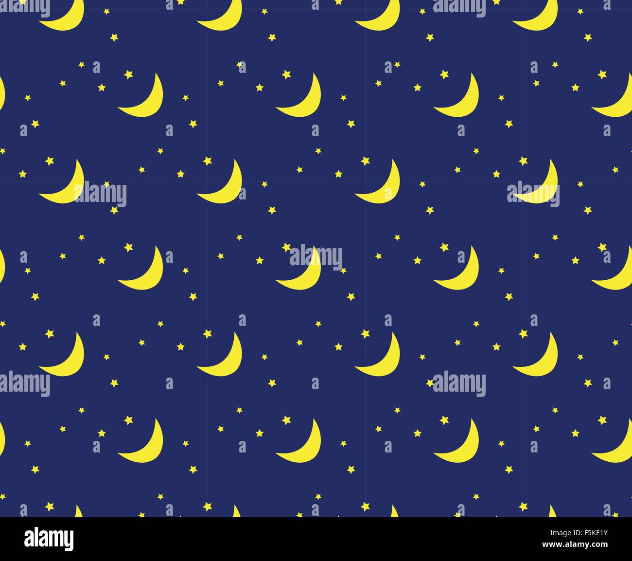 Vector night sky pattern, moon and stars Stock Vector Image & Art - Alamy