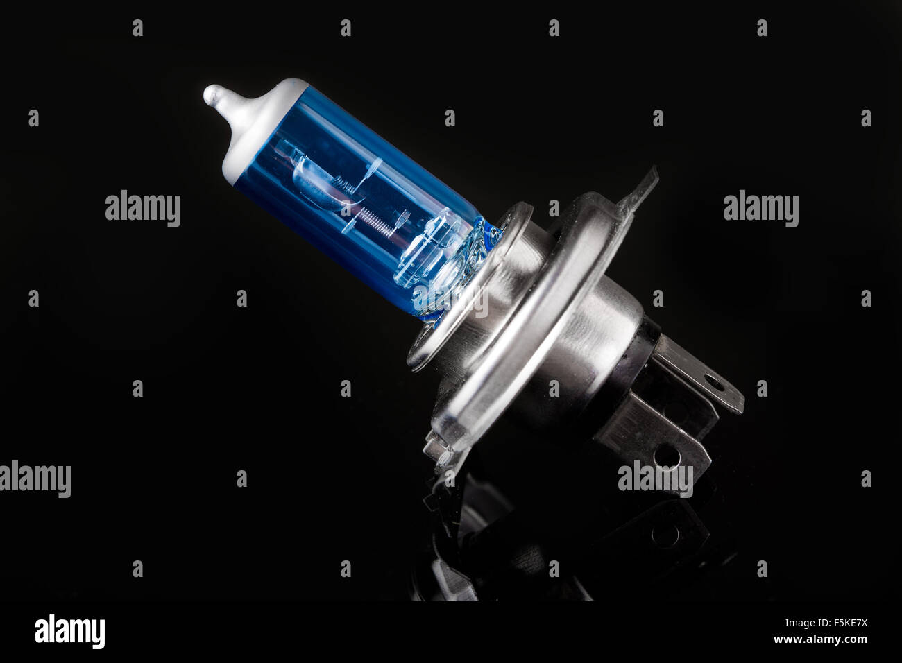 halogen car lamp, isolate on black Stock Photo - Alamy