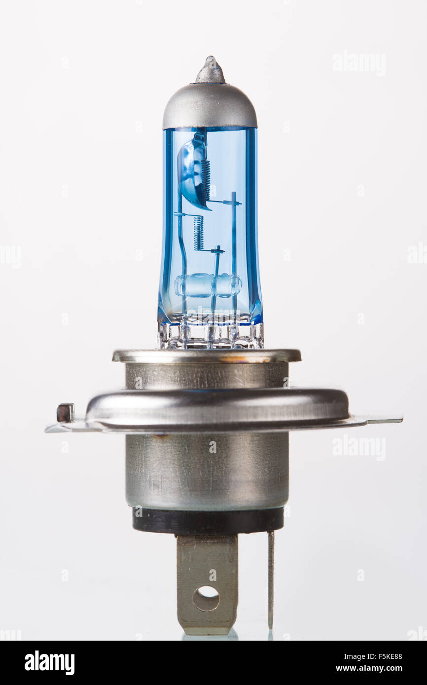 halogen car lamp, isolate on white Stock Photo - Alamy
