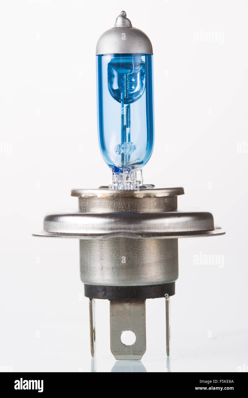 halogen car lamp, isolate on white Stock Photo - Alamy