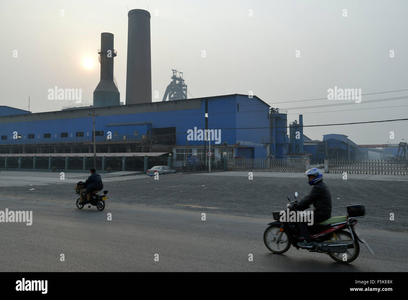 A closed steel factory in Fengnan, Tangshan, Hebei province, China. 25 ...
