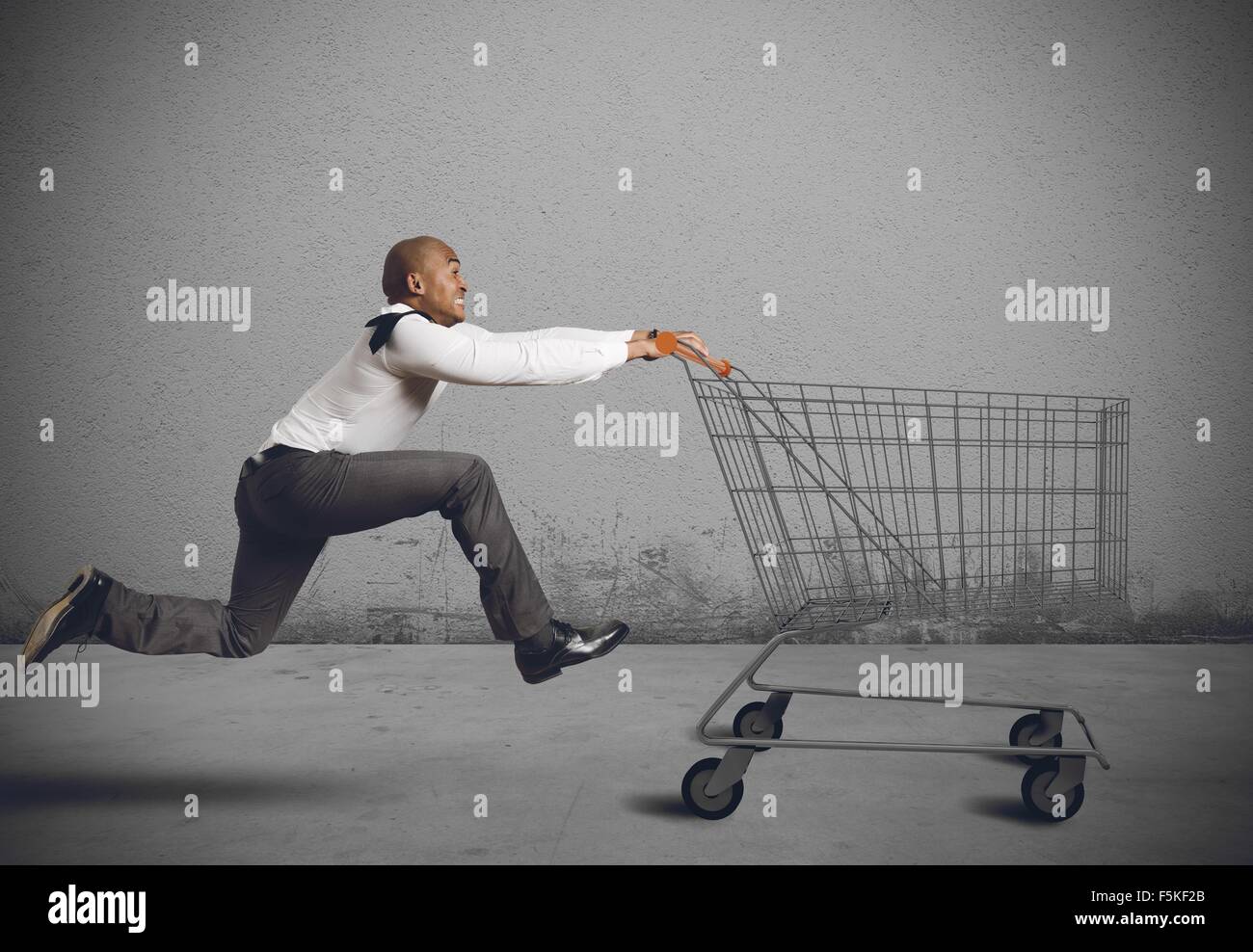 Run to go shopping Stock Photo - Alamy