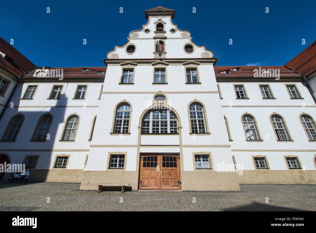 The courtyard of the Heritage Museum and part of the Benedictine ...