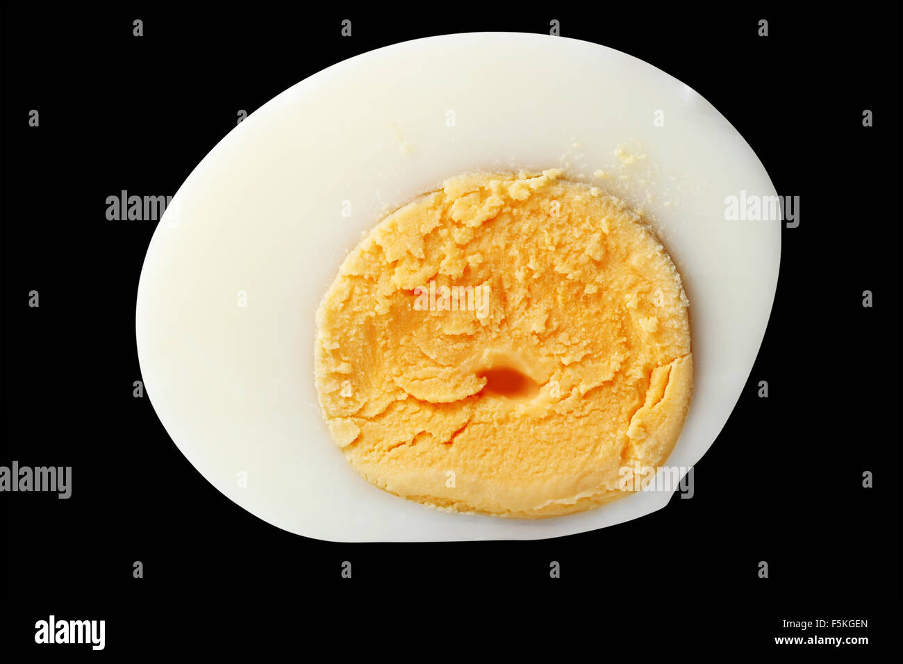 Cross section of boiled egg Stock Photo - Alamy