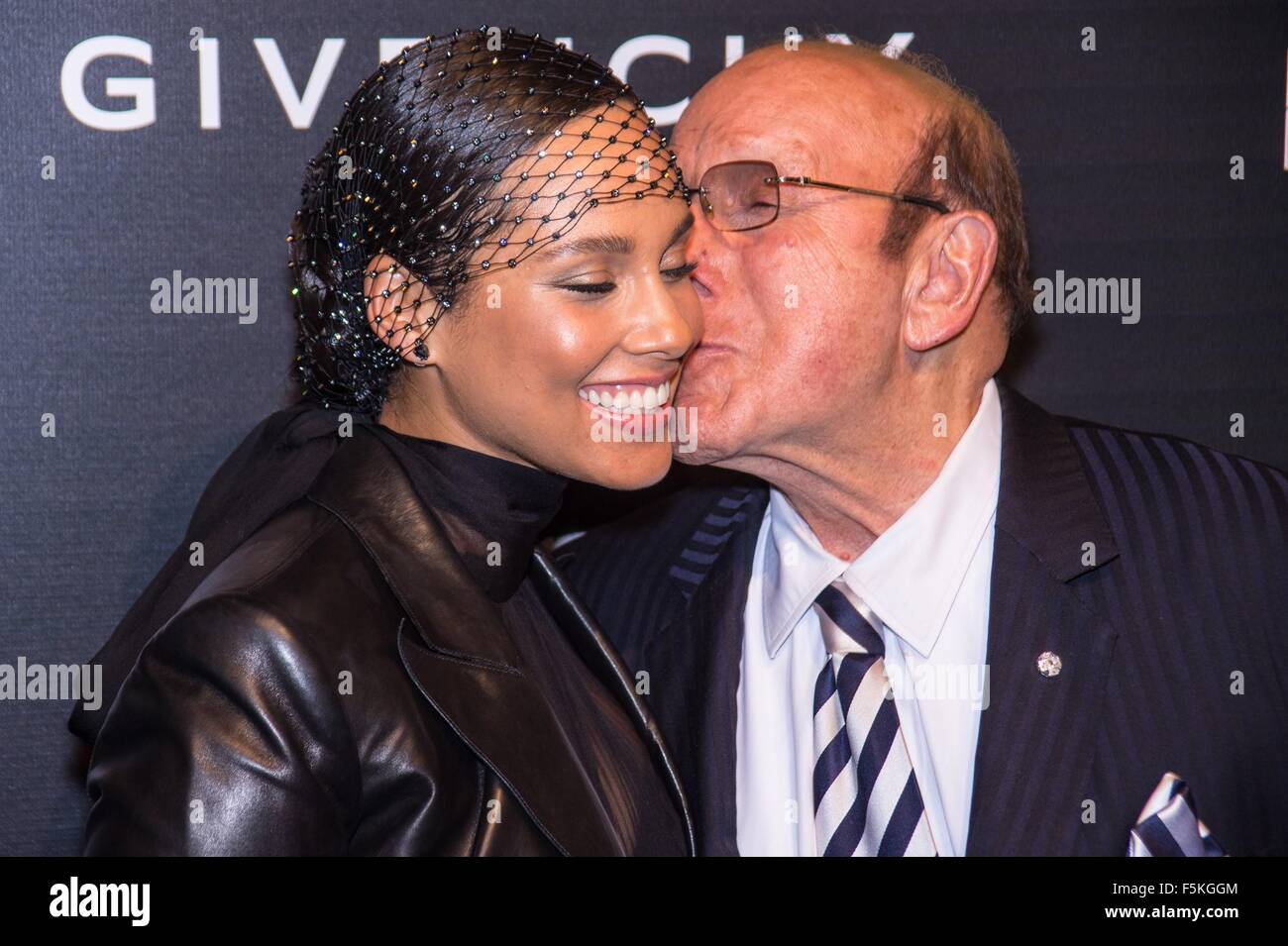 New York, NY, USA. 5th Nov, 2015. Alicia Keys, Clive Davis at arrivals ...