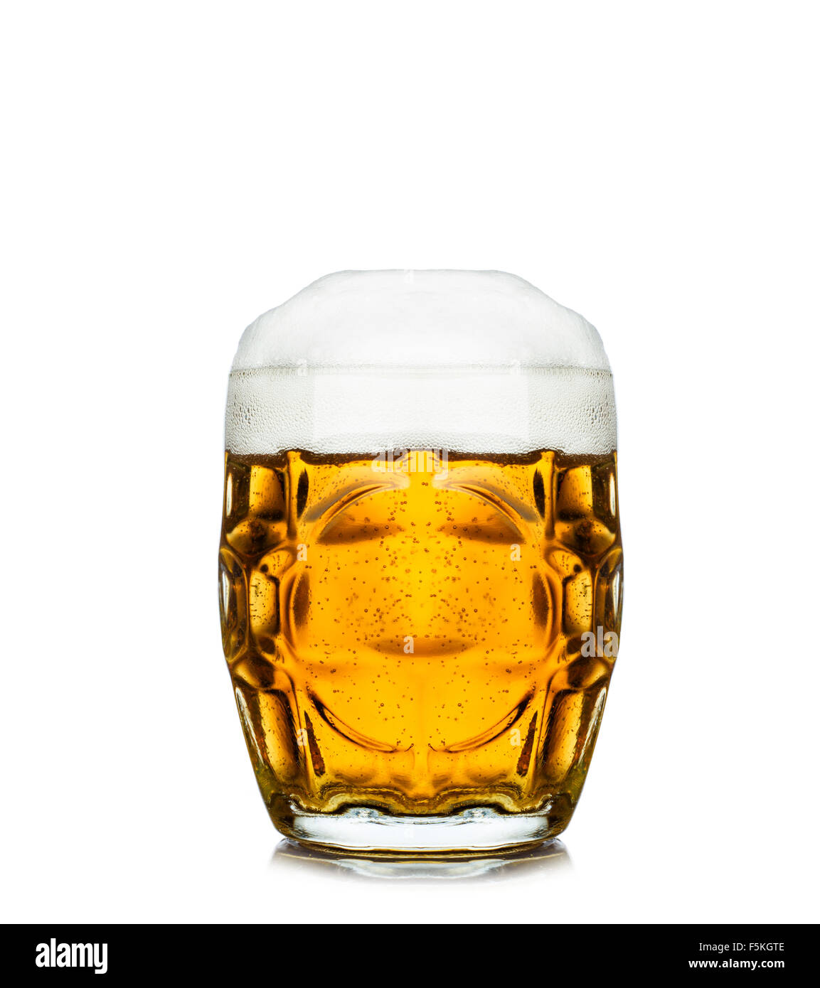 Glass beer foam mug Cut Out Stock Images & Pictures - Alamy