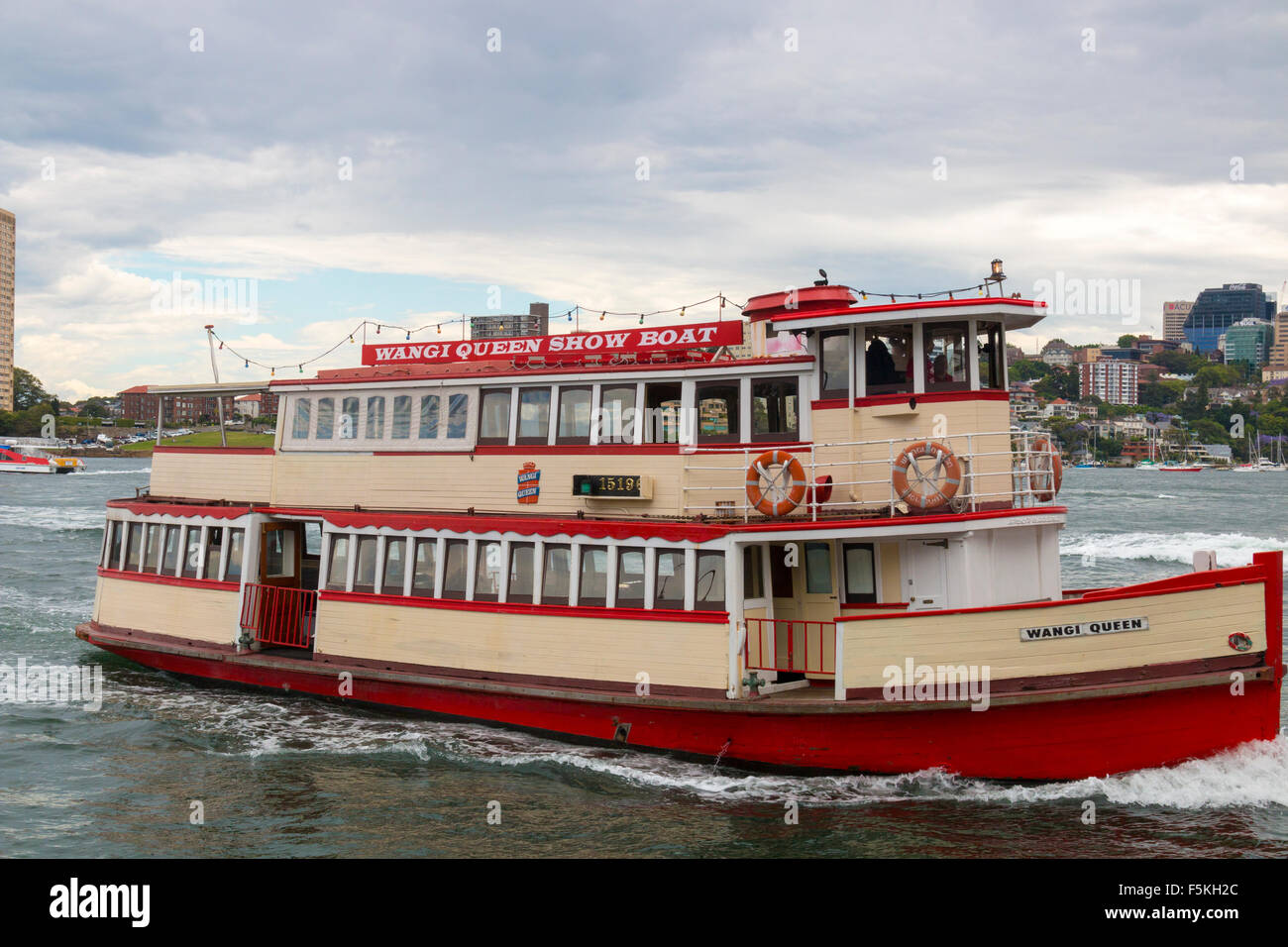 Wangi Queen showboat in Sydney Harbour,New south wales,Australia Stock ...