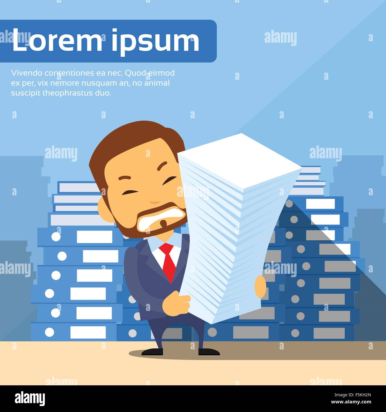 Heavy documents Stock Vector Images - Alamy