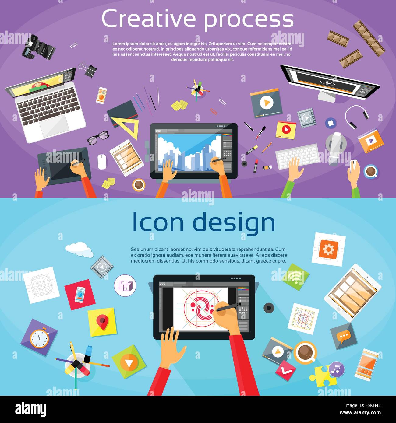 Creative Process Digital Logo Icon Designer Professional Tablet Drawing ...