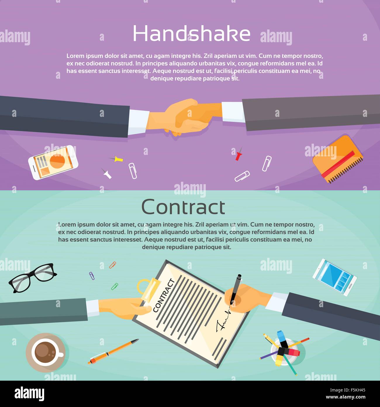 Handshake Businessman Contract Sign Up Paper Document, Business Man ...
