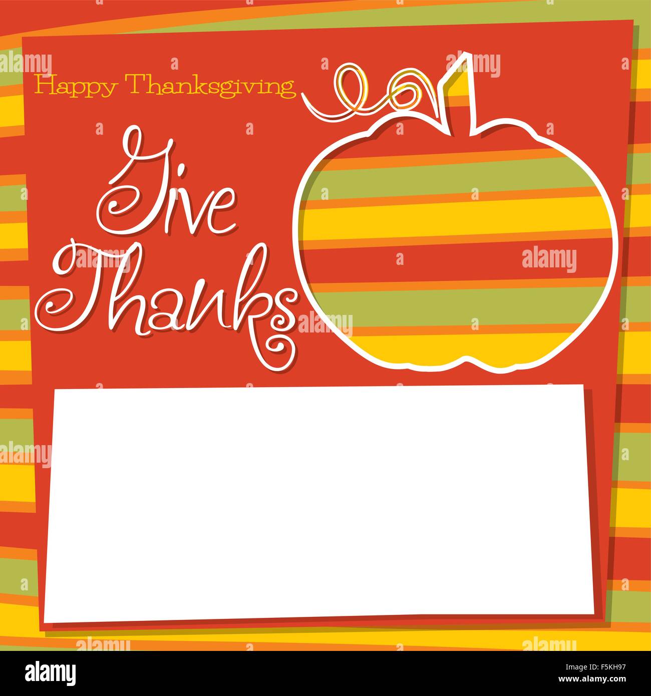 Cut out funky Thanksgiving card in vector format Stock Vector Image ...