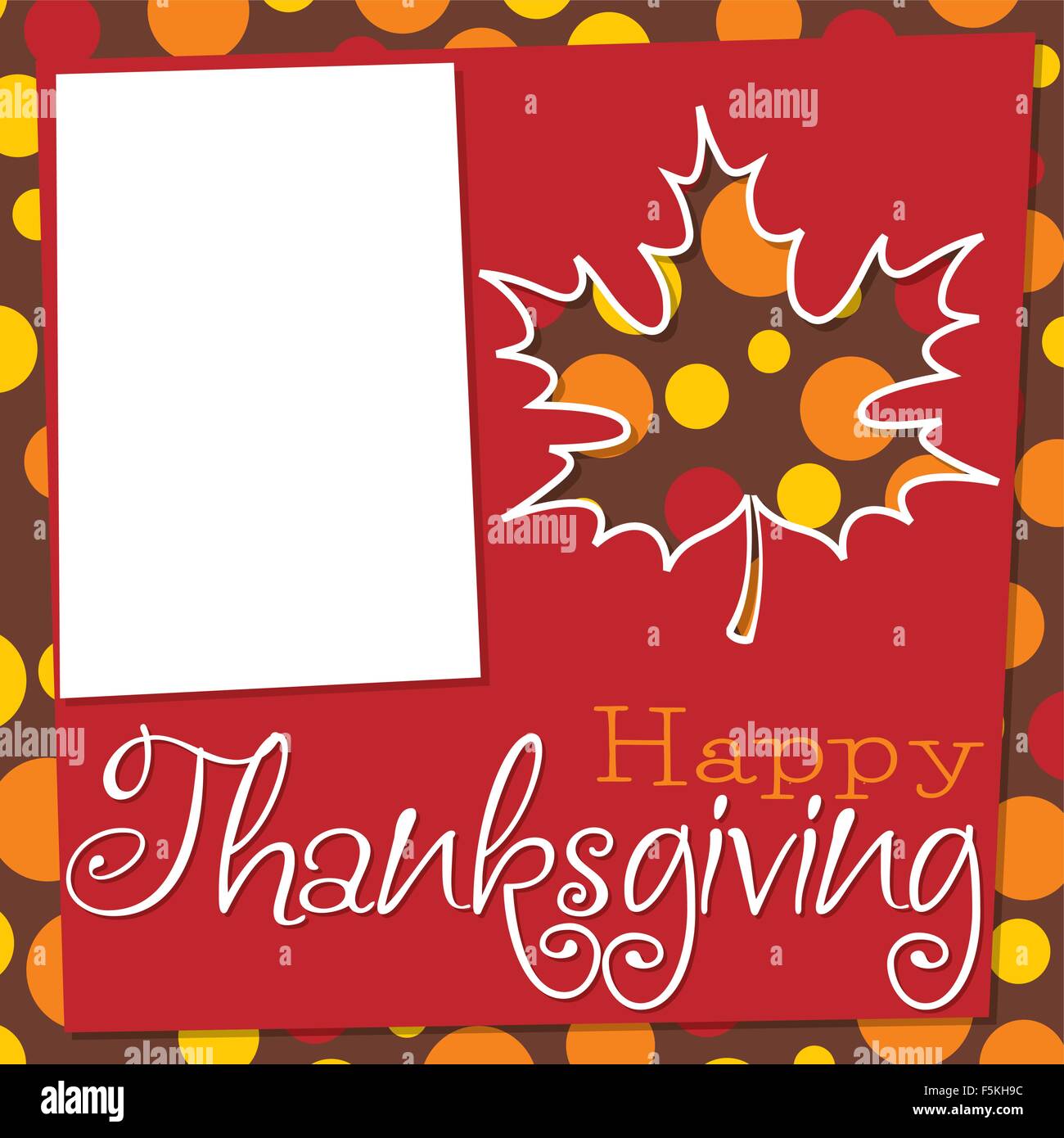 Cut out funky Thanksgiving card in vector format Stock Vector Image ...