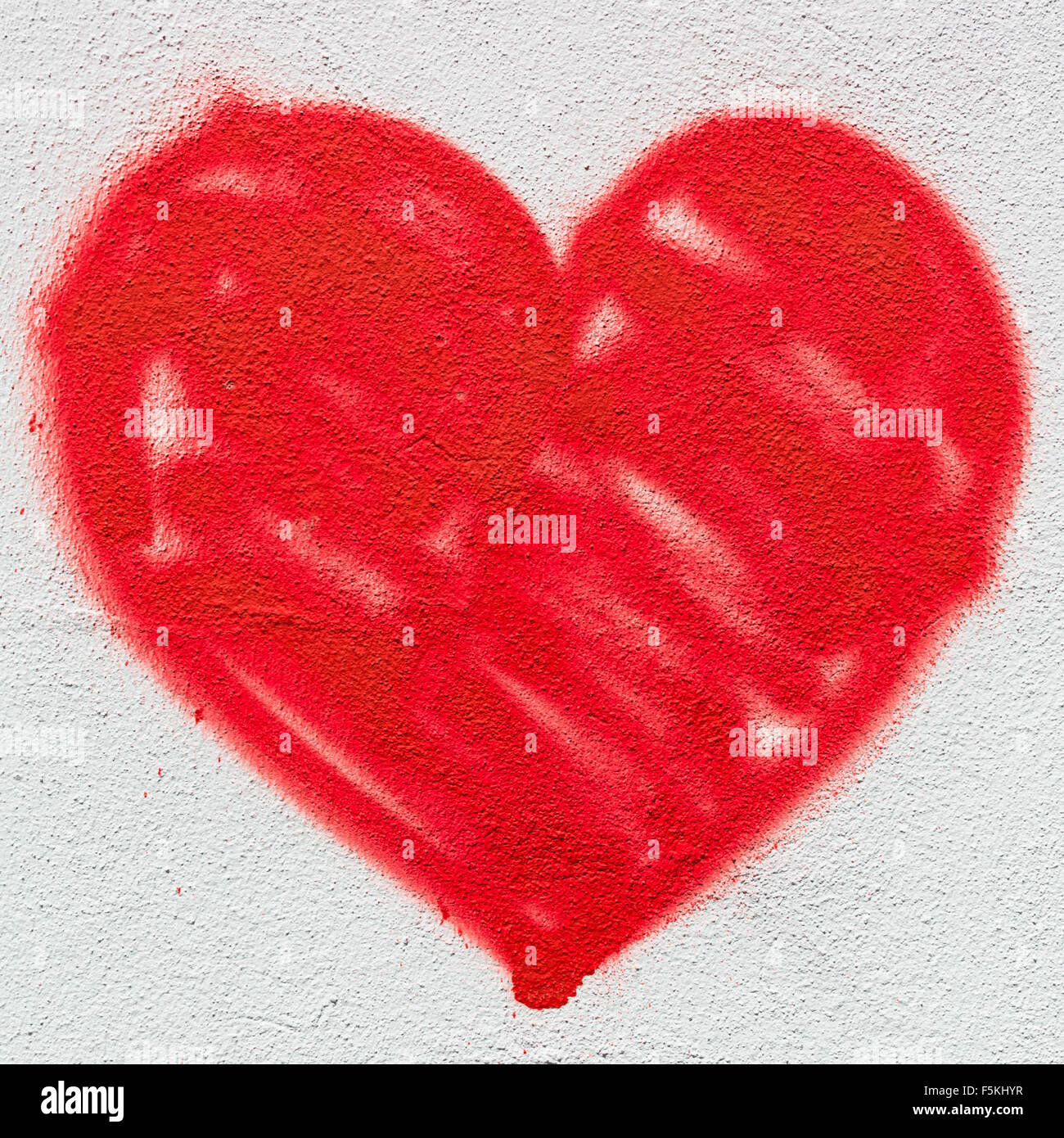 Heart on a wall paint hi-res stock photography and images - Alamy