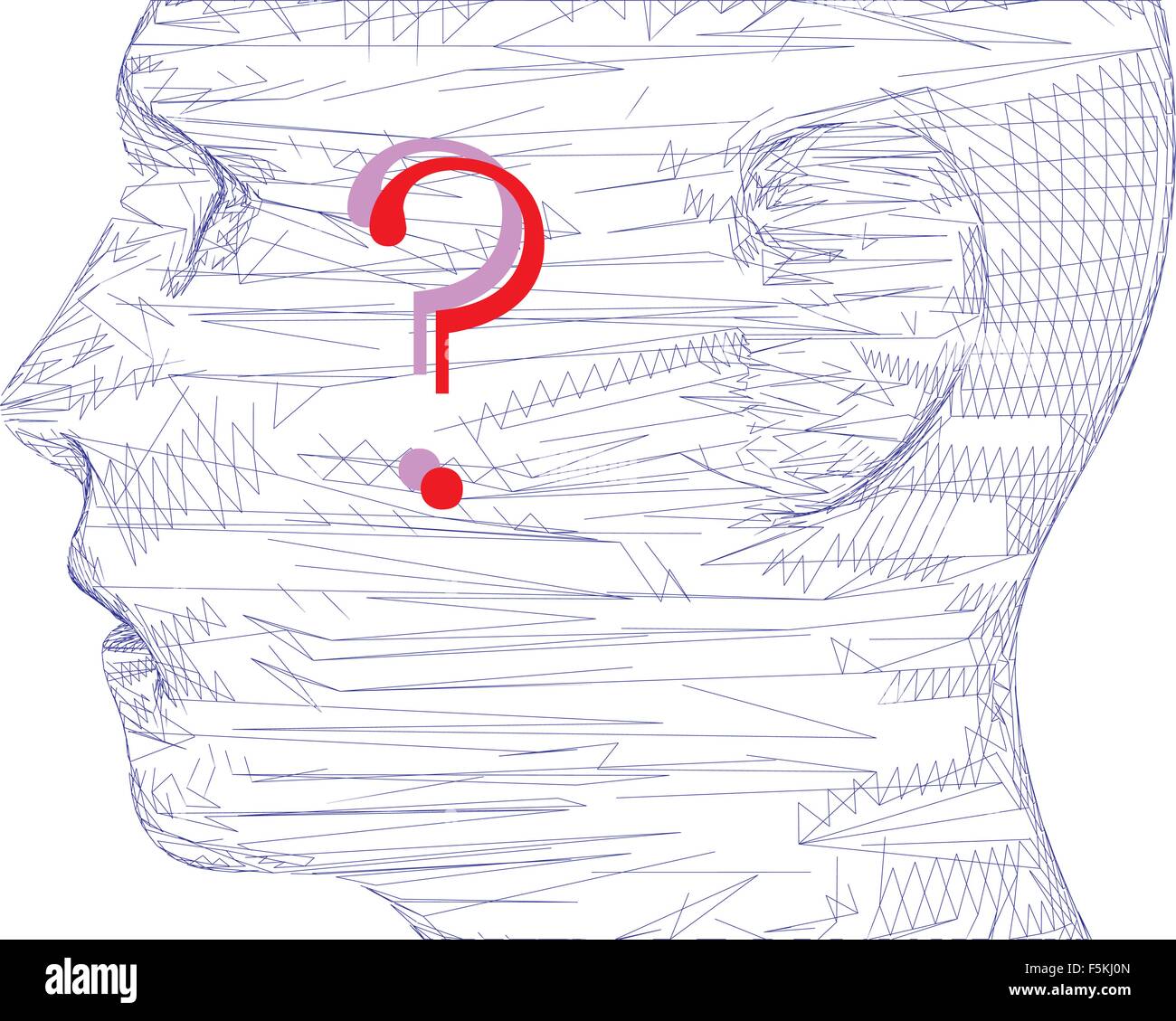 The conceptual 3D wire frame human male head Stock Vector Image & Art ...