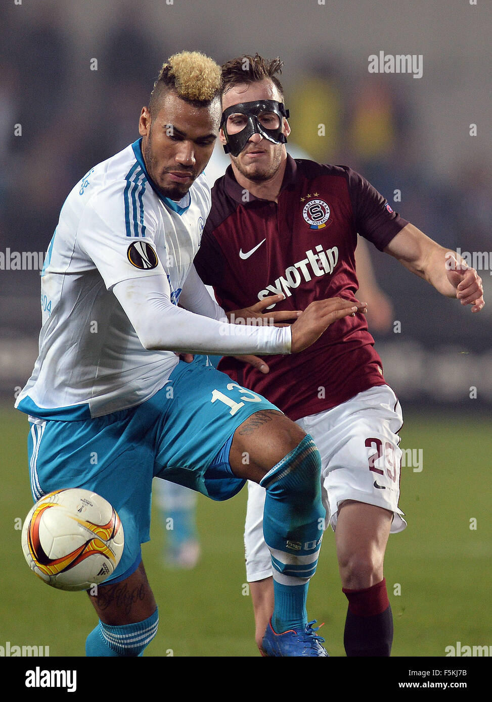 Prague, Czech Republic. 05th Nov, 2015. From left: Eric Maxim Choupo ...