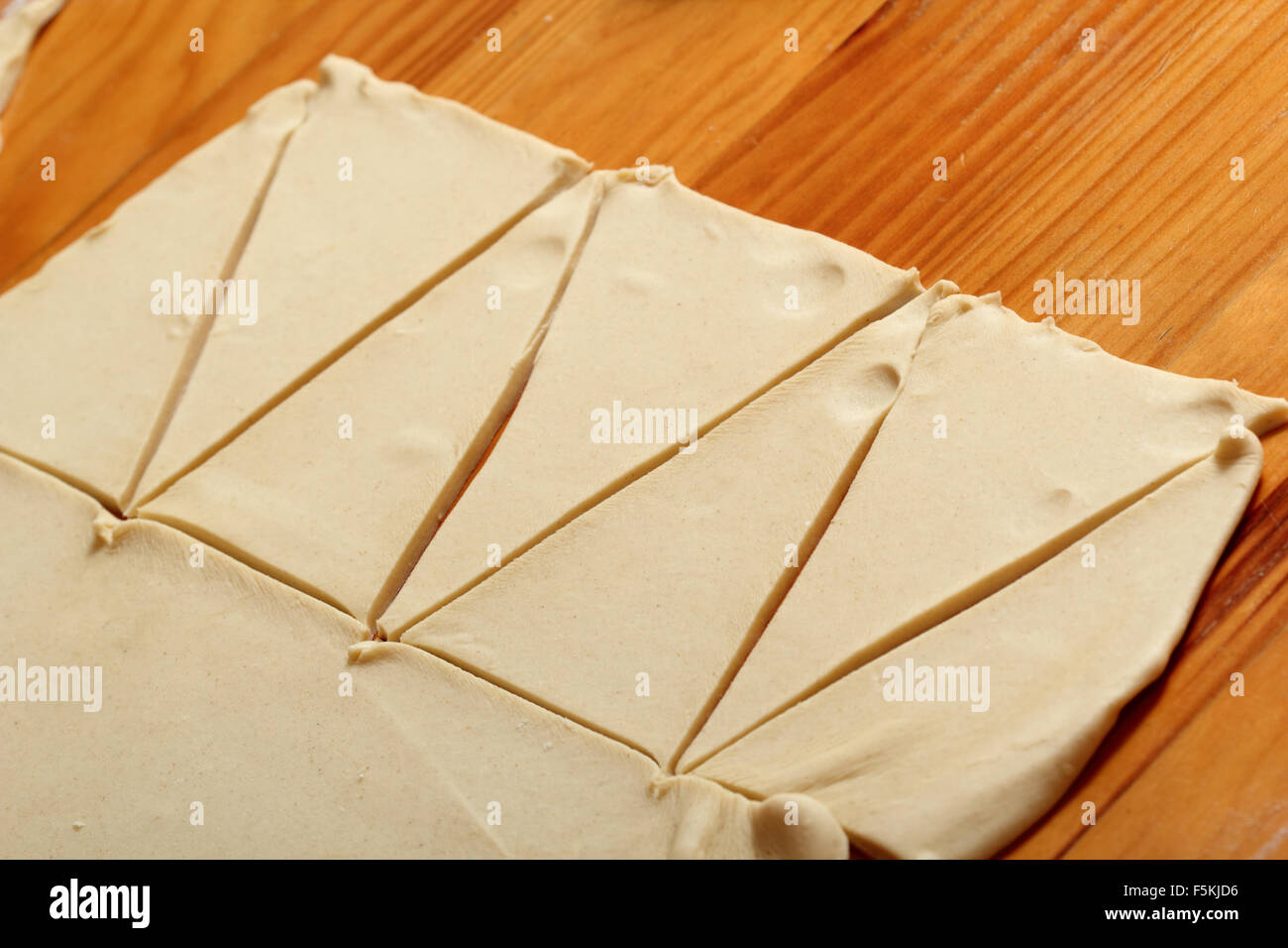 Sliced dough sheet Stock Photo - Alamy
