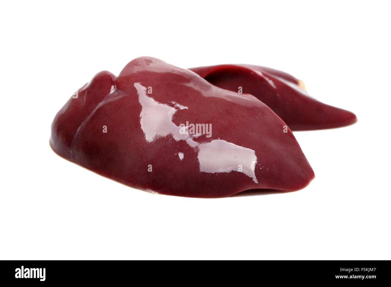 Raw Chicken Liver Stock Photo - Alamy