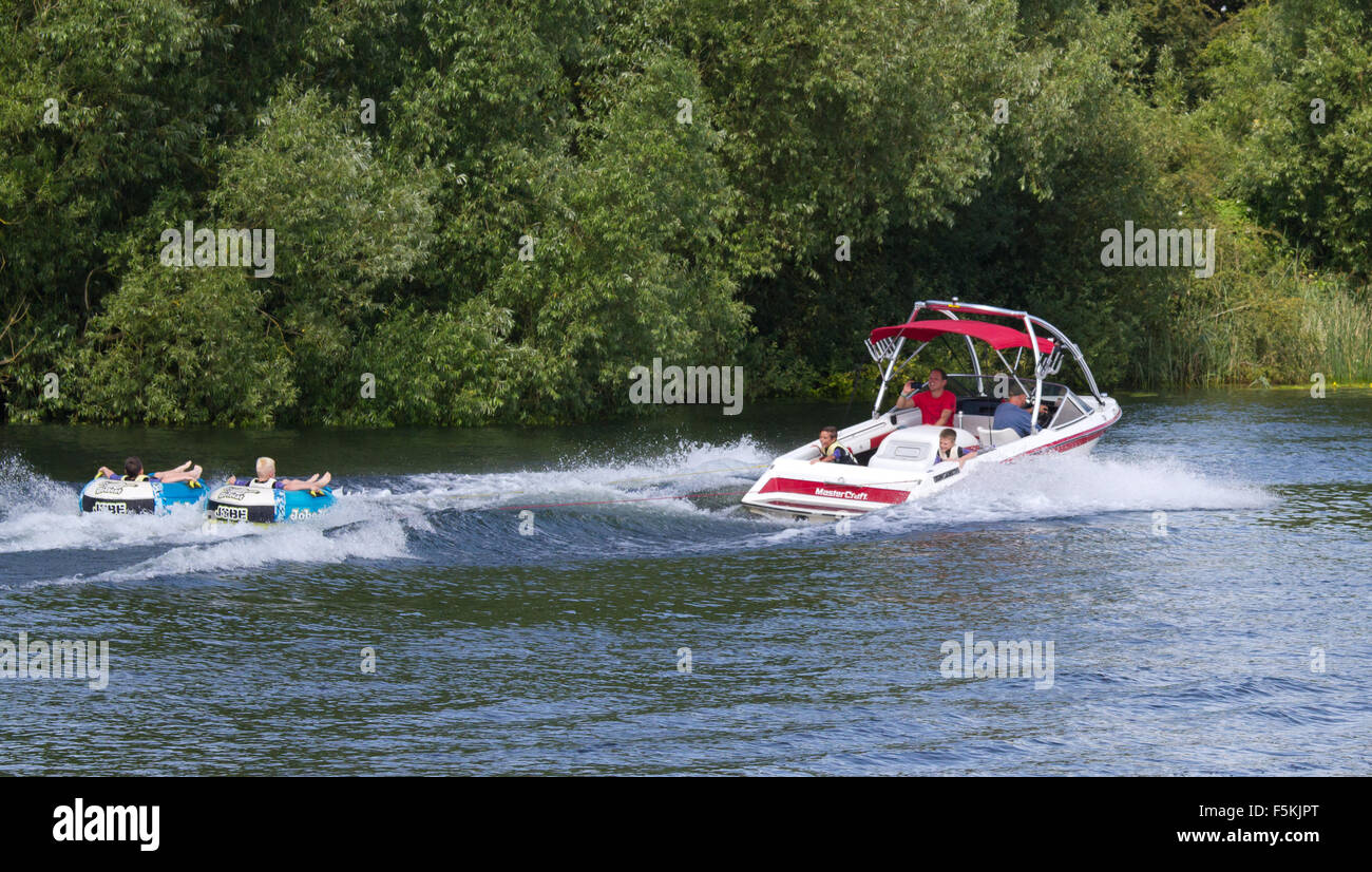 Children messing about on the river lake in ringos Stock Photo - Alamy