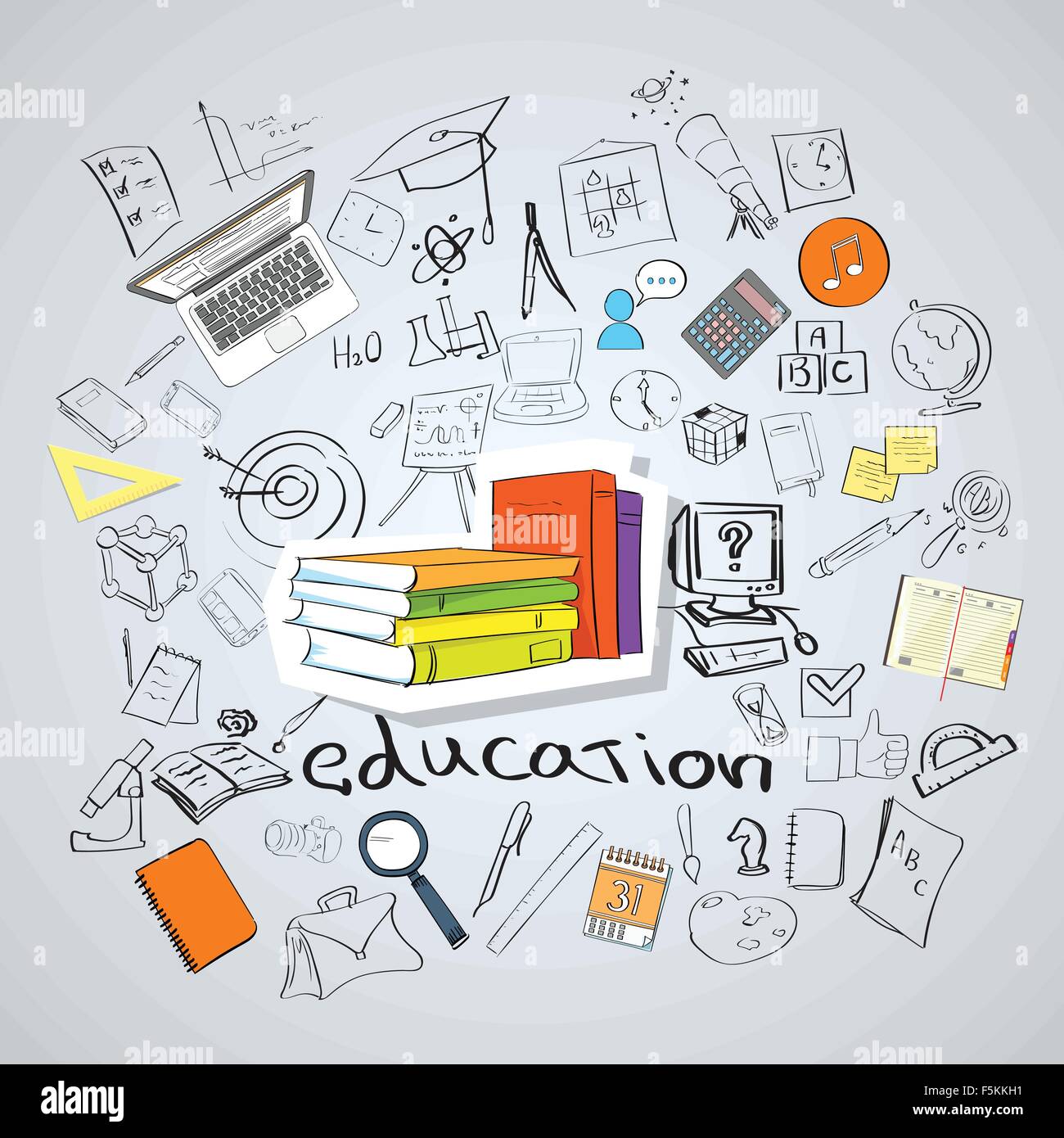 Educational illustration from elements Stock Vector Images - Alamy