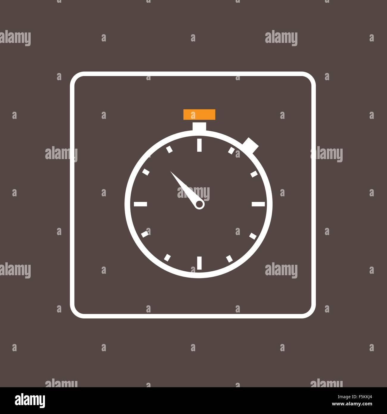 Clock Icon Thin Line Simple Logo Minimalistic Style Vector Stock Vector ...