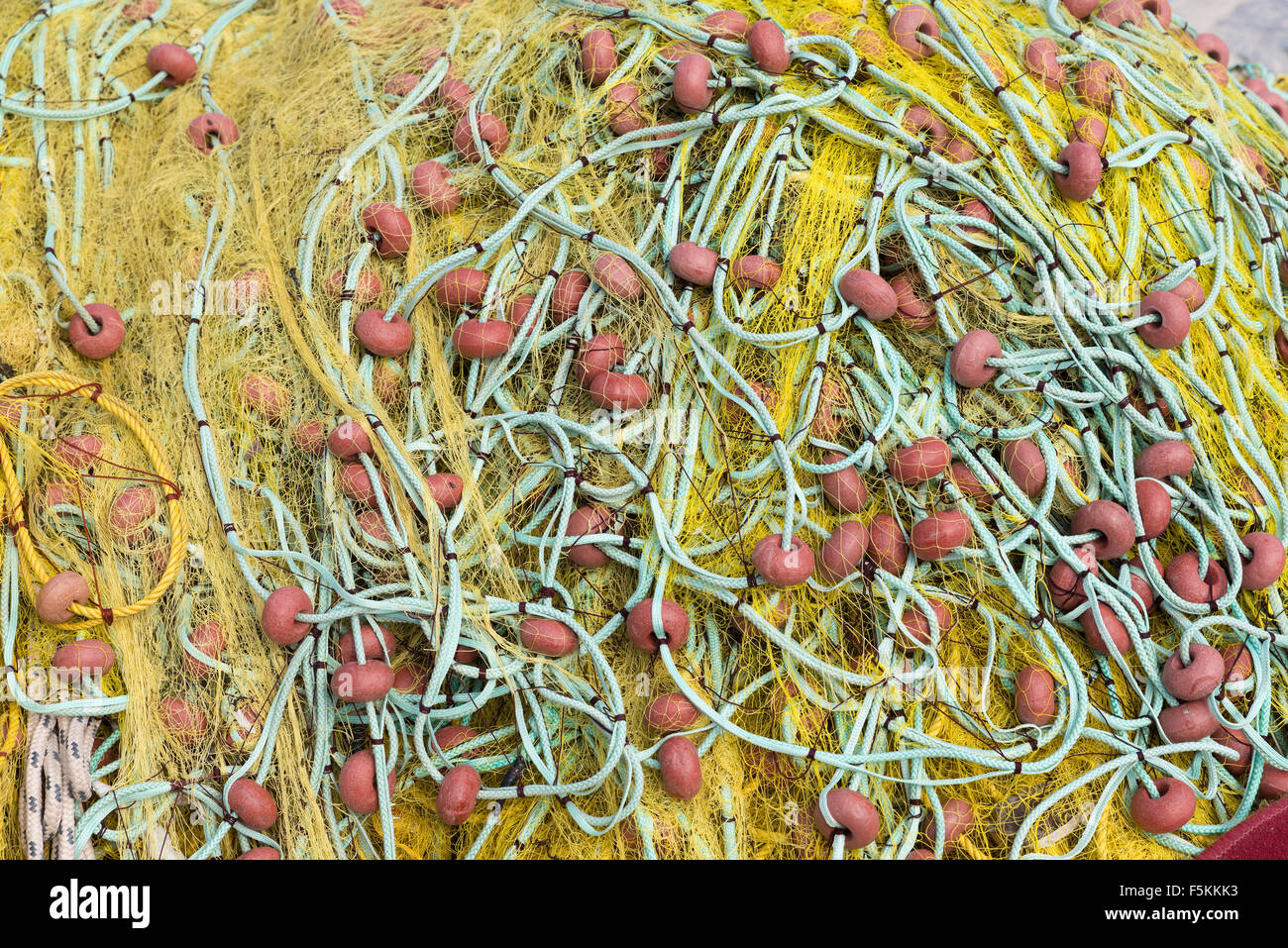 Close up view of fishing net. Background Stock Photo - Alamy