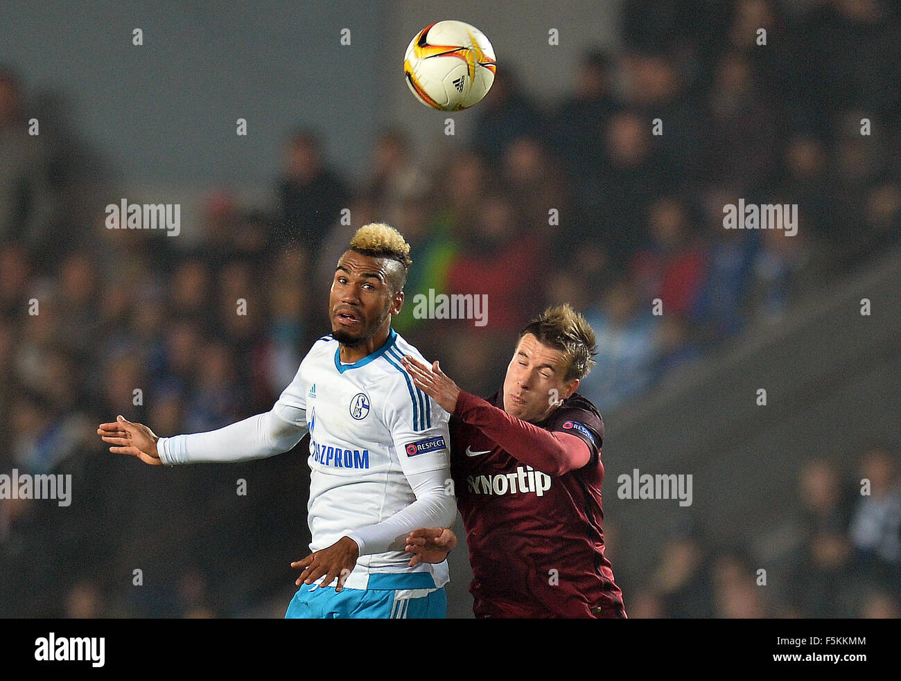 Prague, Czech Republic. 05th Nov, 2015. From left: Eric Maxim Choupo ...