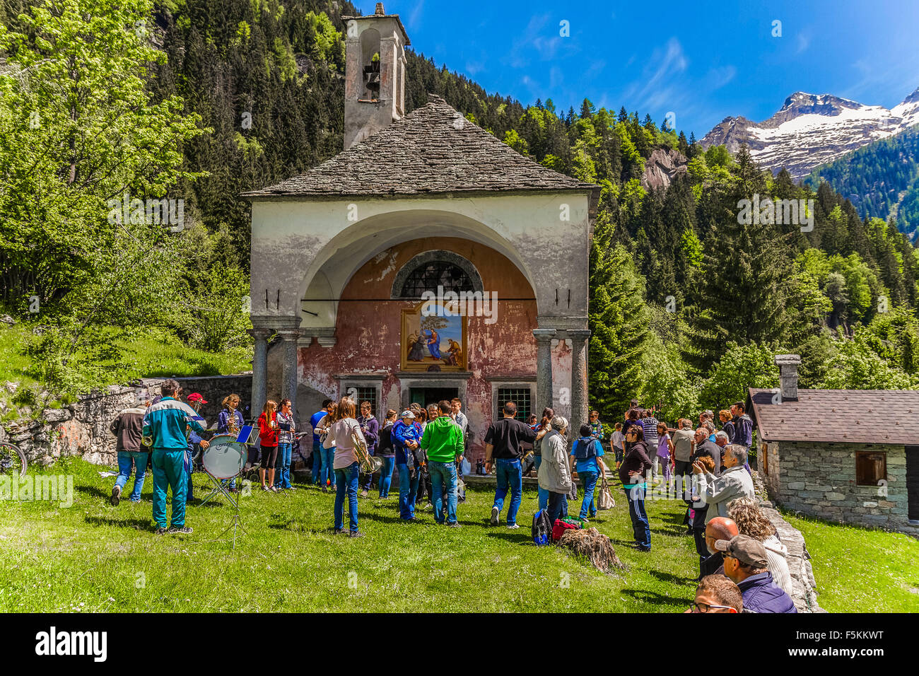 Italy Piedmont Val Formazza Antillone-Oratorio della Visitazione di ...
