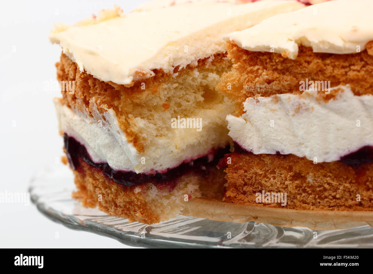 Victoria Sponge Cake Stock Photo - Alamy
