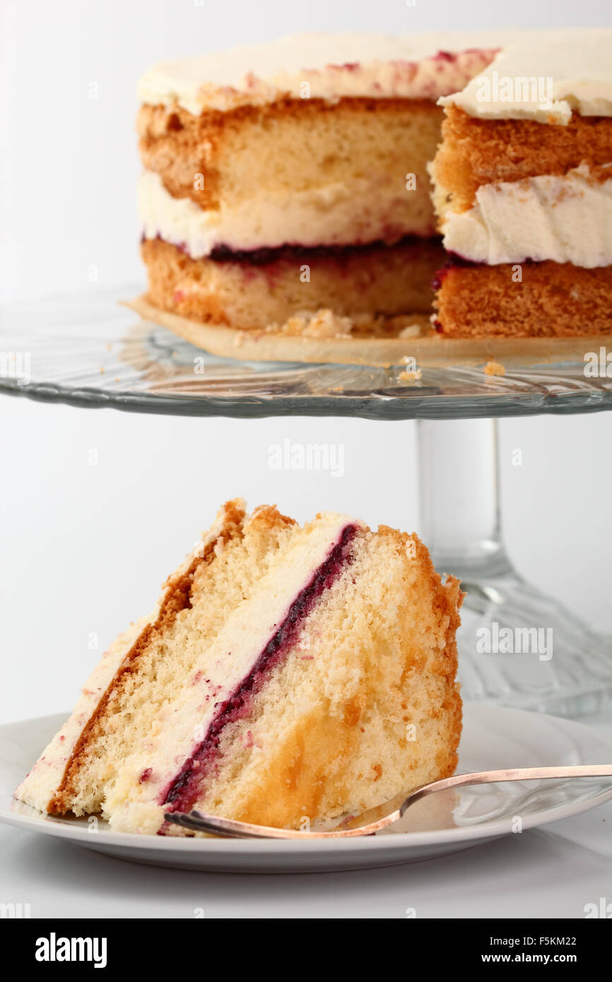 Victoria Sponge Cake Stock Photo - Alamy