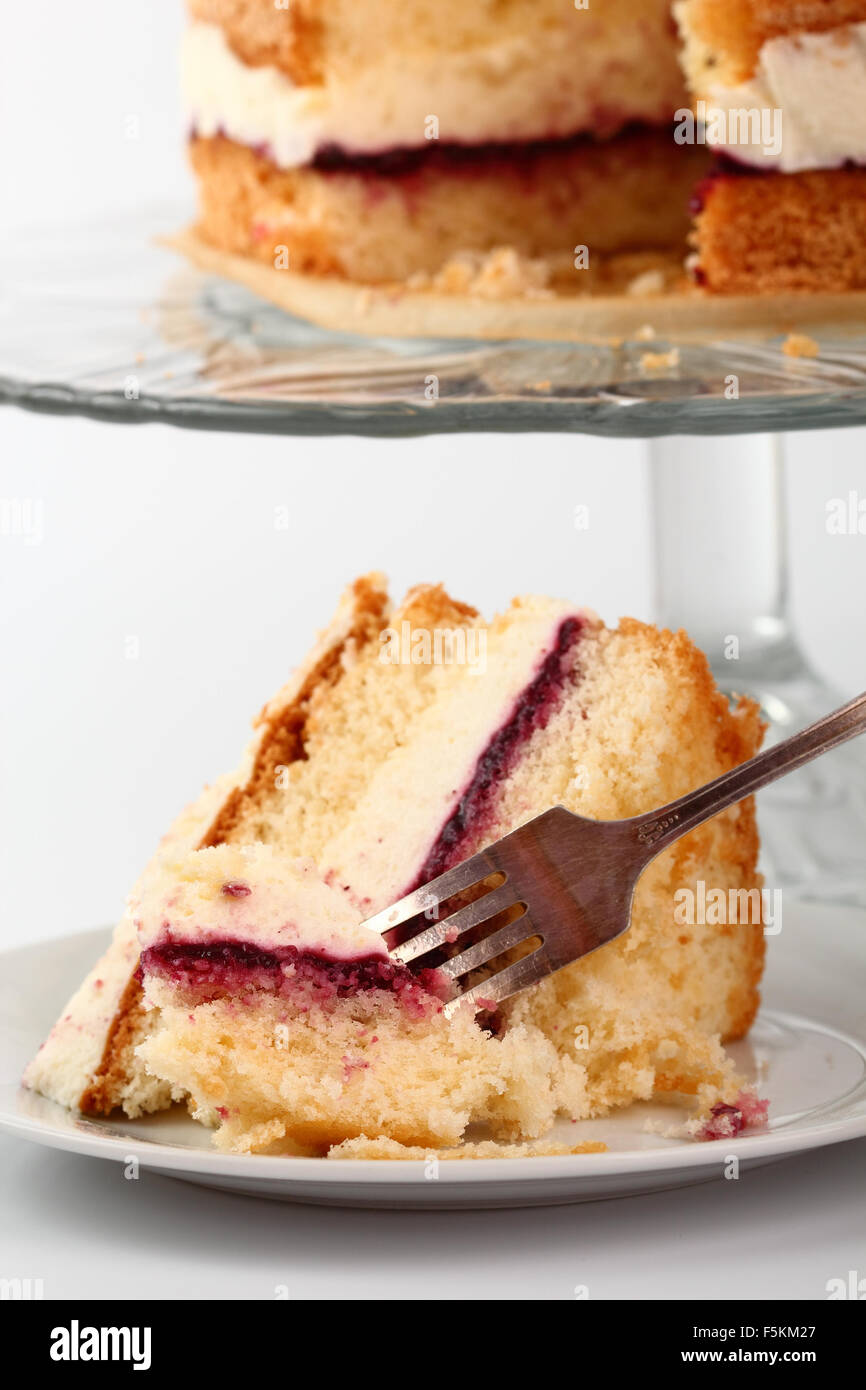 Victoria Sponge Cake Stock Photo - Alamy