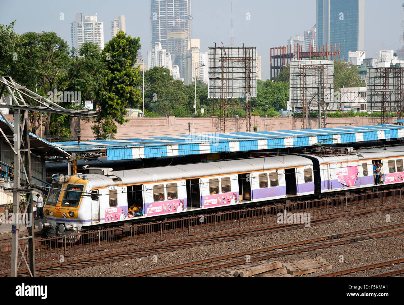 The image of Local train was taken in Mumbai, Maharashtra, India Stock ...
