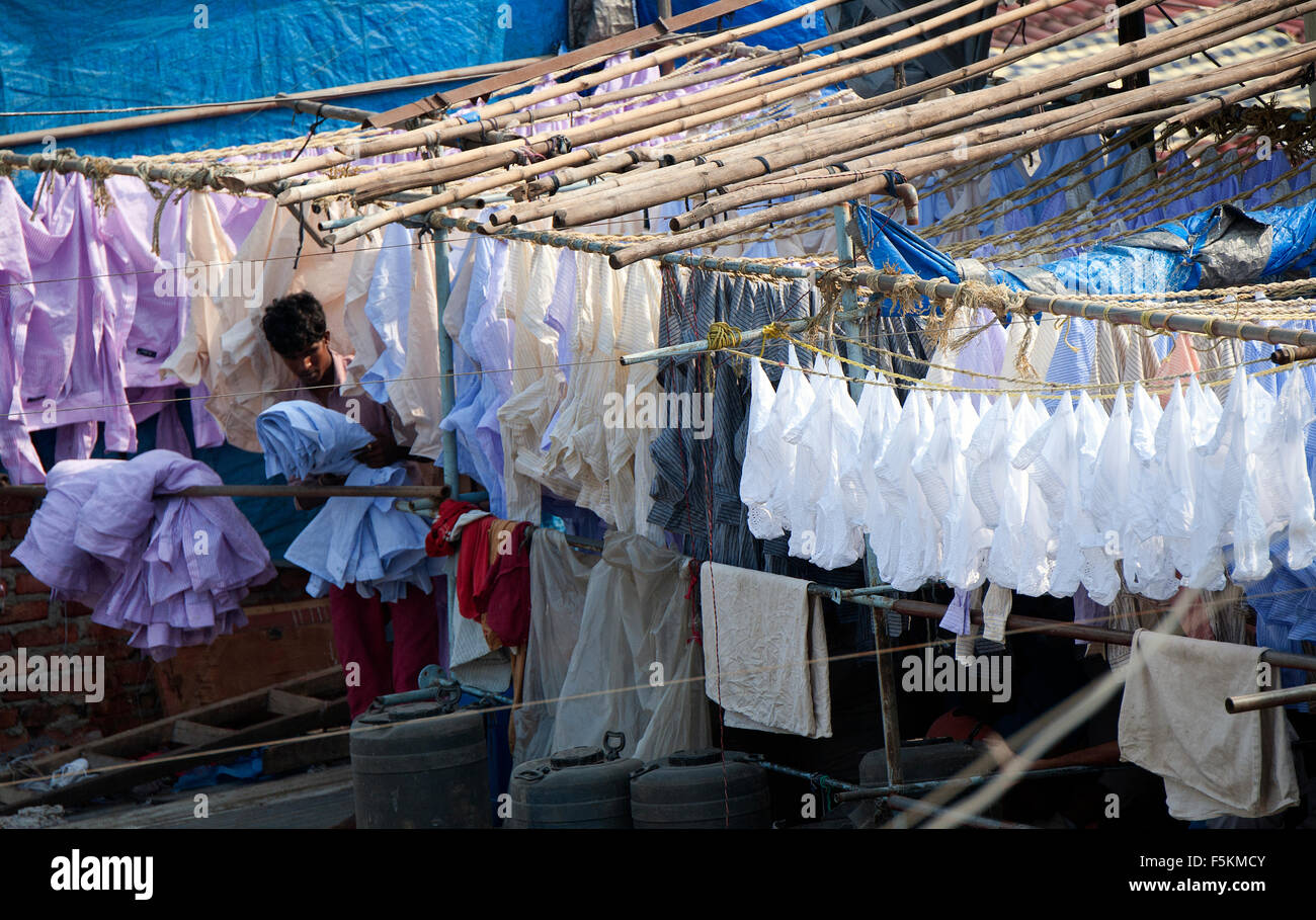 The image of Dhobi Gaht in Mumbai, India Stock Photo - Alamy