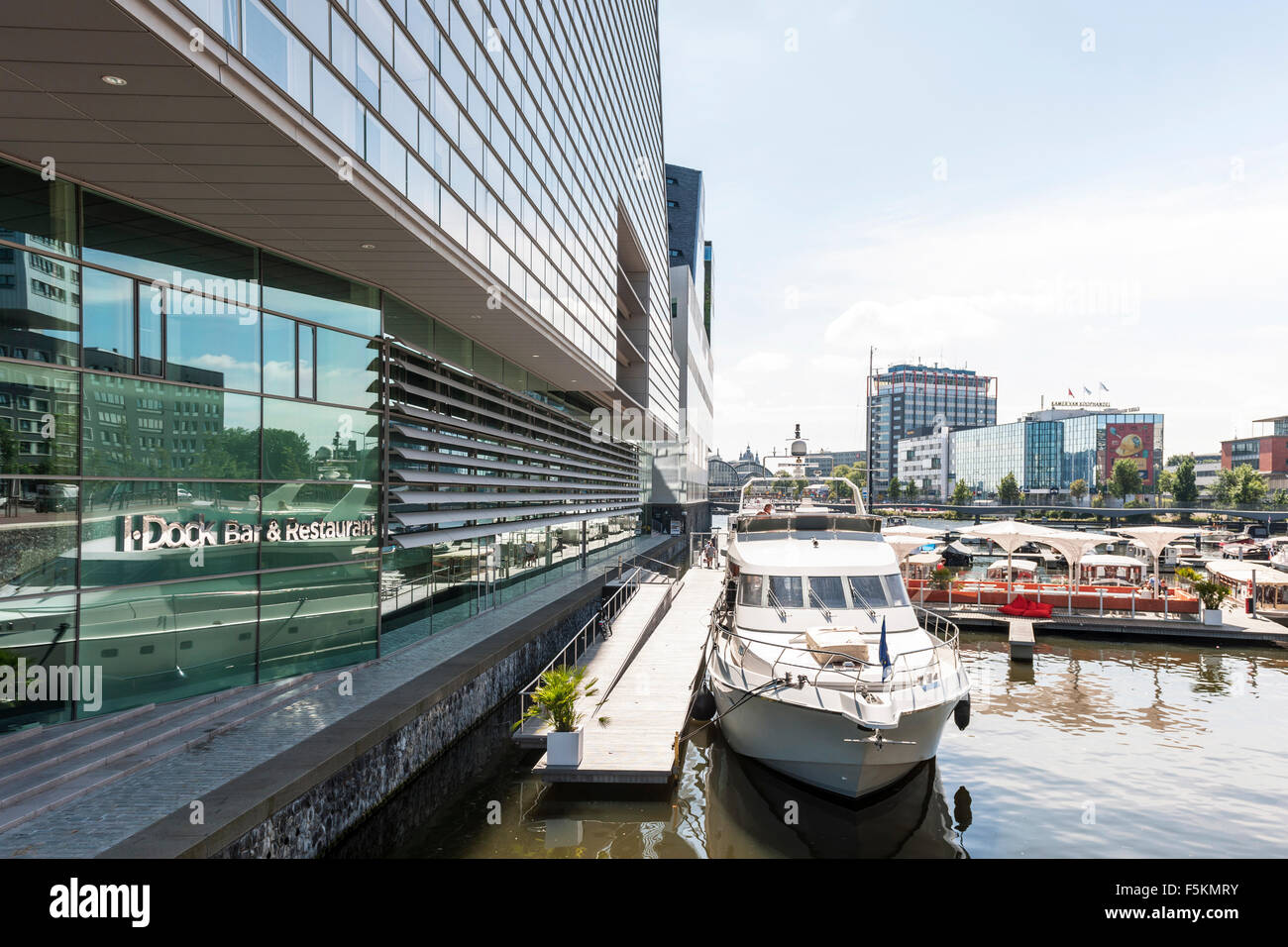 Modern architecture, Westerdok, Amsterdam, The Netherlands Stock Photo ...