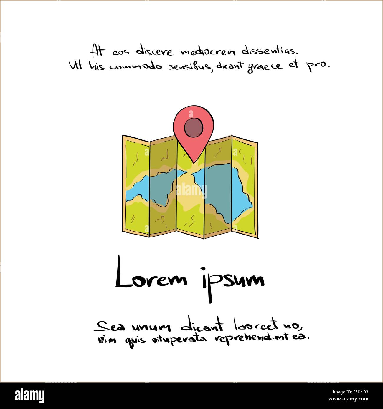 Map navigation hand draw Stock Vector Images - Alamy